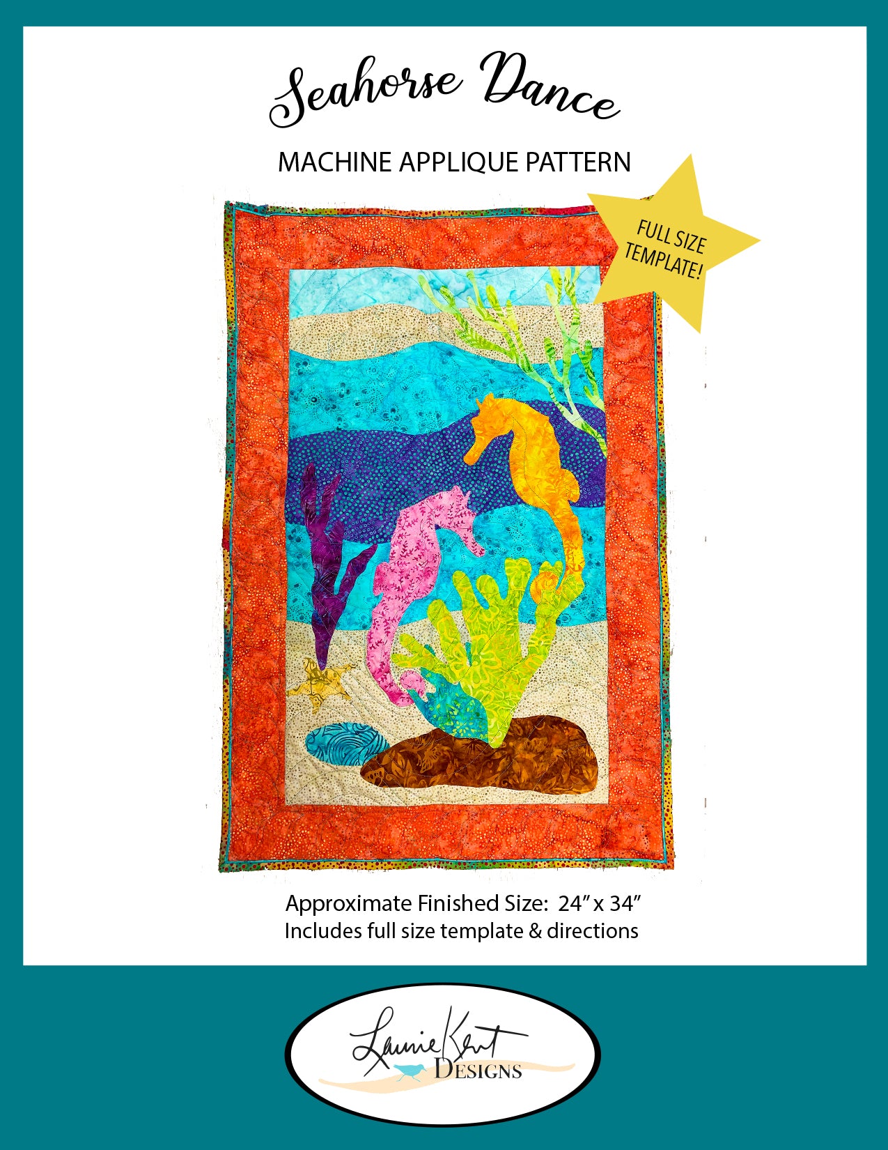 Seahorse Dance Applique Pattern